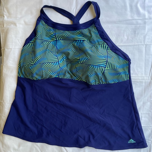 adidas | Swim | Adidas Halter Yback Tankini Swim Top | Poshmark